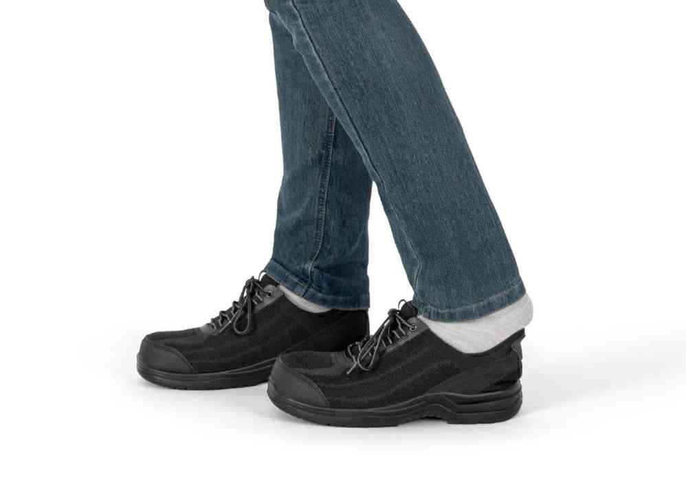 Orthofeet Shoes Onyx 40821 Men's Hand's Free Slip on Work Shoe - Extra ...