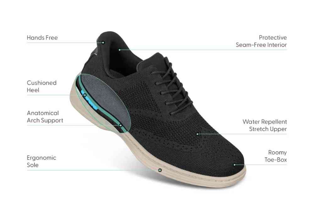 Orthofeet Shoes Dalton 40032 Men's Hand's Free Step In 4" Boot Shoe ...